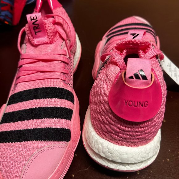 adidas | Shoes | Adidas Mens Pink Trae Young 2 Ie667 Lace Up Athletic ...